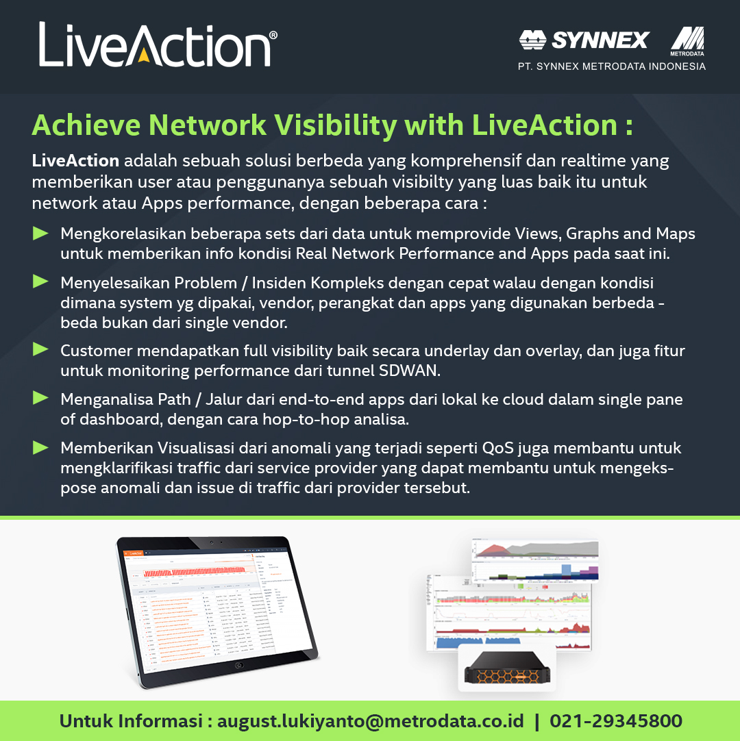 Achieve Network Visibility with LiveAction - Synnex Metrodata Indonesia Achieve Network Visibility with LiveAction - Synnex Metrodata Indonesia