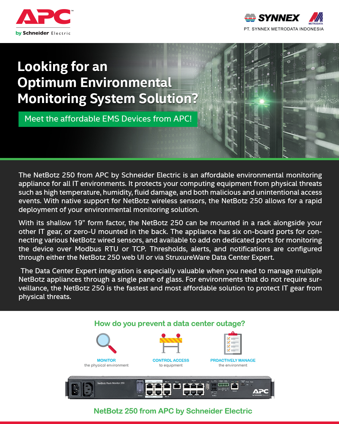 APC Netbotz 250 - Synnex Metrodata Indonesia