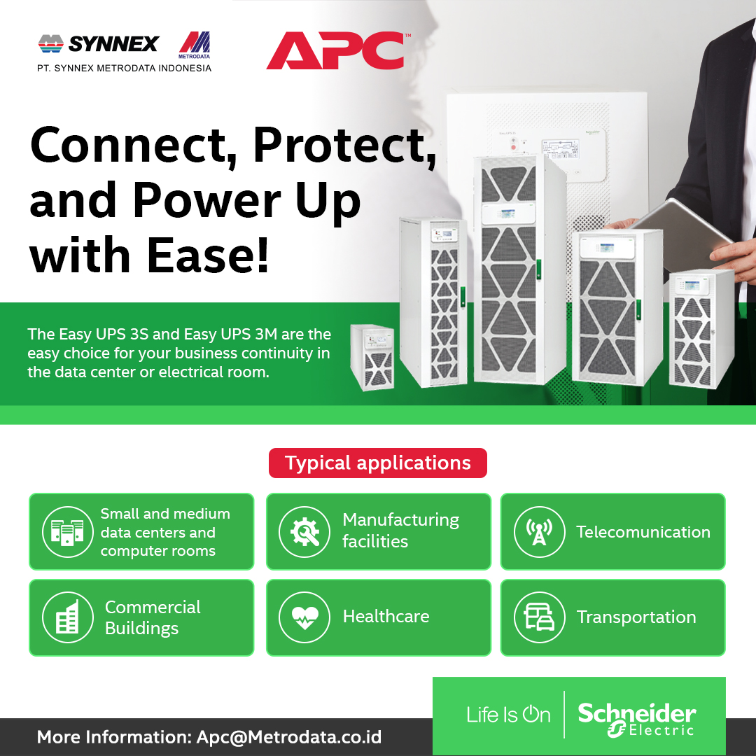 APC Easy UPS 3S and Easy UPS 3M - Synnex Metrodata Indonesia