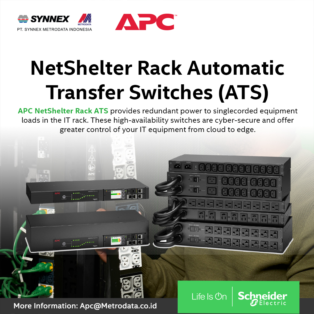APC NetShelter Rack Automatic Transfer Switches - Synnex Metrodata ...