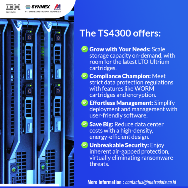 Ibm Ts4300 Tape Library Synnex Metrodata Indonesia