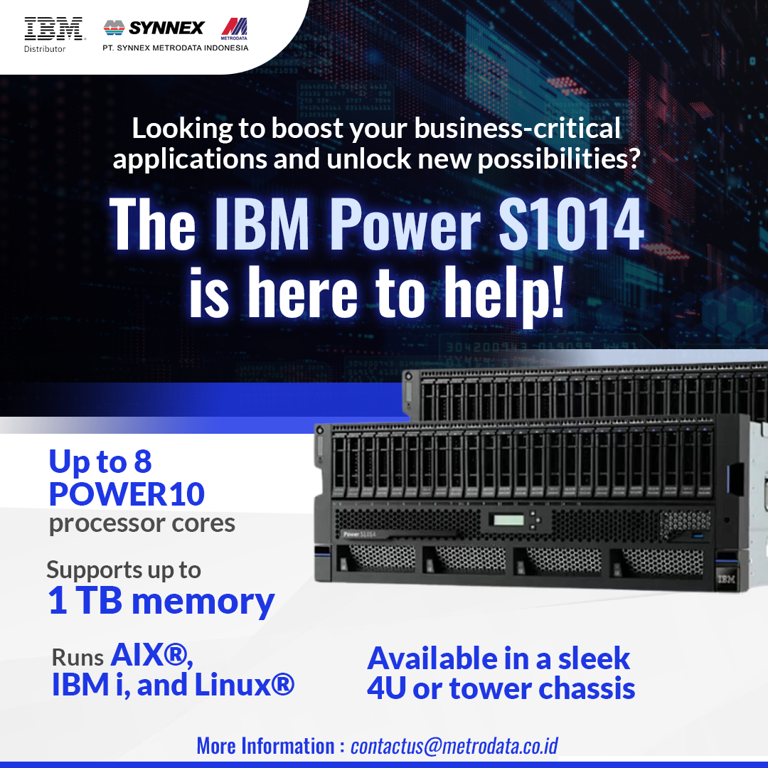 Ibm Power S1014 Synnex Metrodata Indonesia