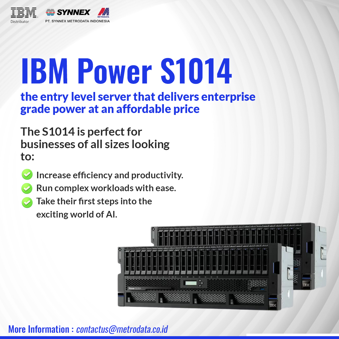 Ibm Power S1014 Synnex Metrodata Indonesia