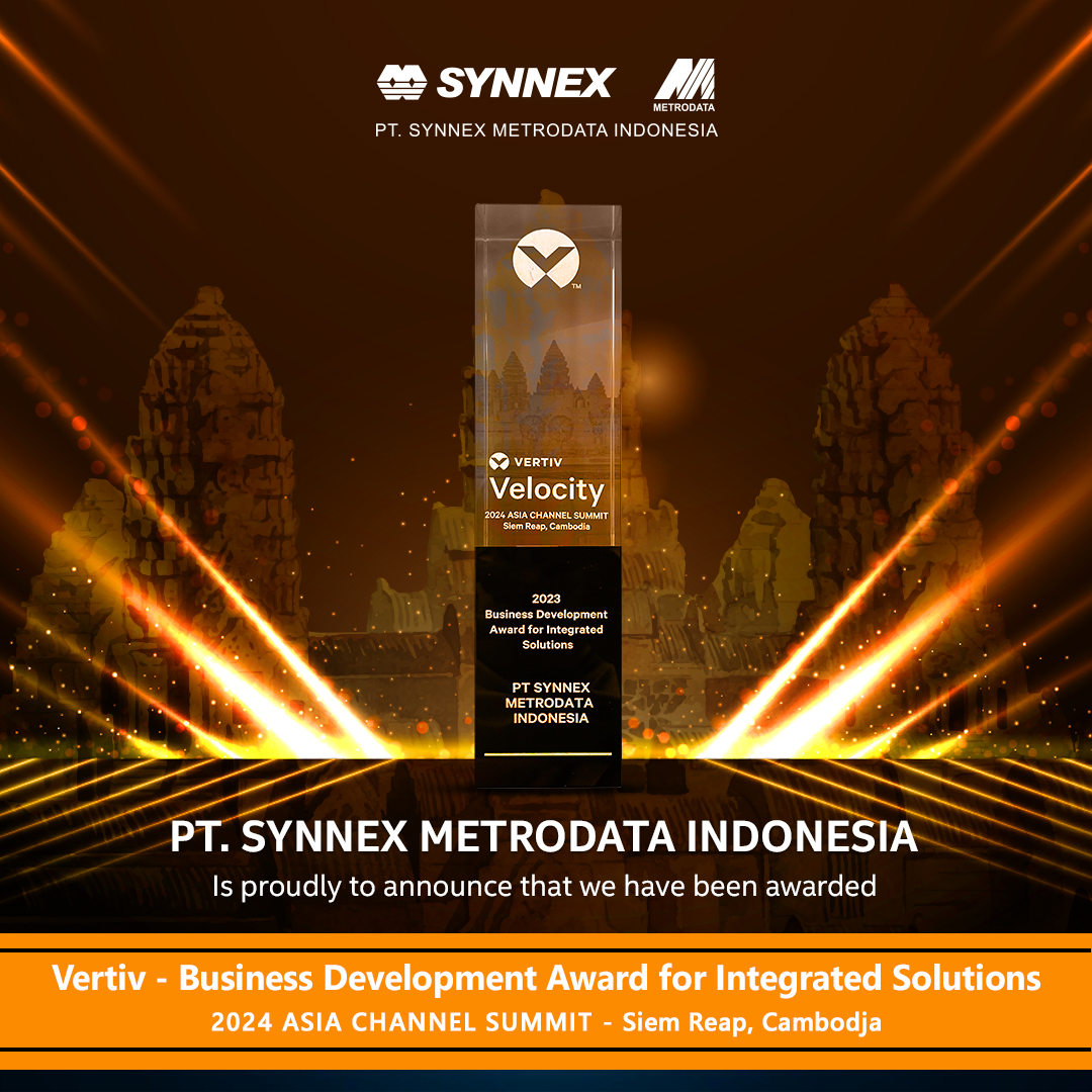 Vertiv Business Development Award For Integrated Solution Synnex Metrodata Indonesia